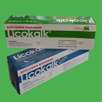 Jual LICOKALK TABLET PER BOX ISI 10 STRIP | Shopee Indonesia