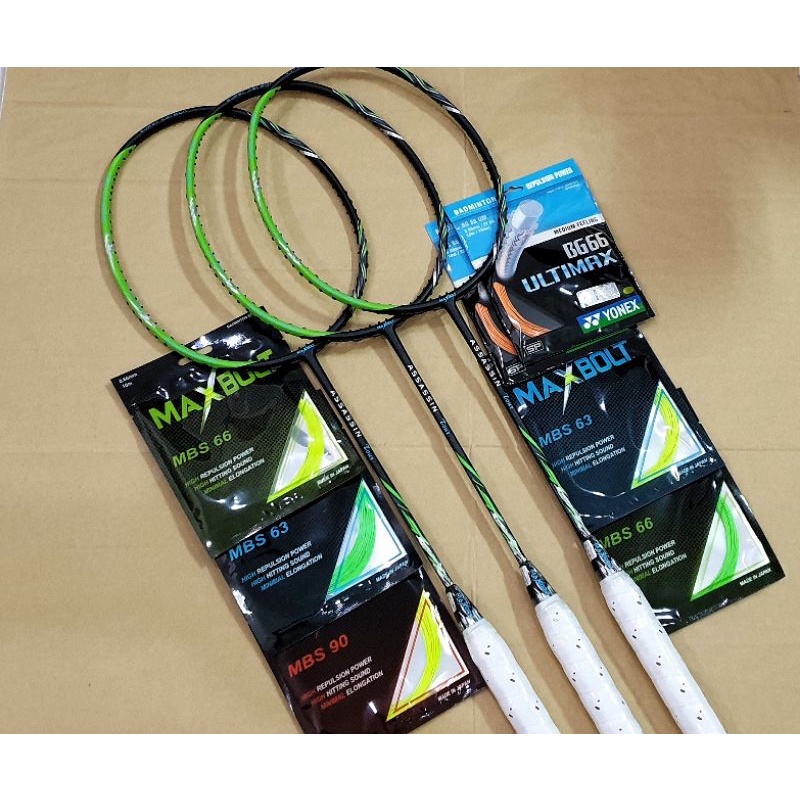 Jual Raket Badminton Maxbolt Assassin Tour Black Green | Shopee Indonesia