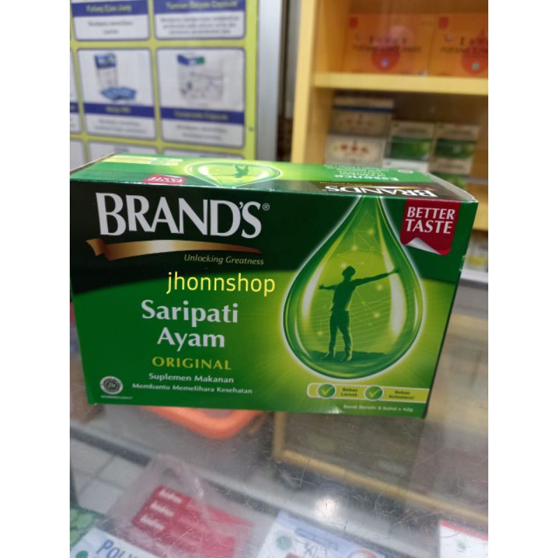 Jual BRAND'S Saripati Ayam Original 42gr (isi 6 botol) | Shopee Indonesia