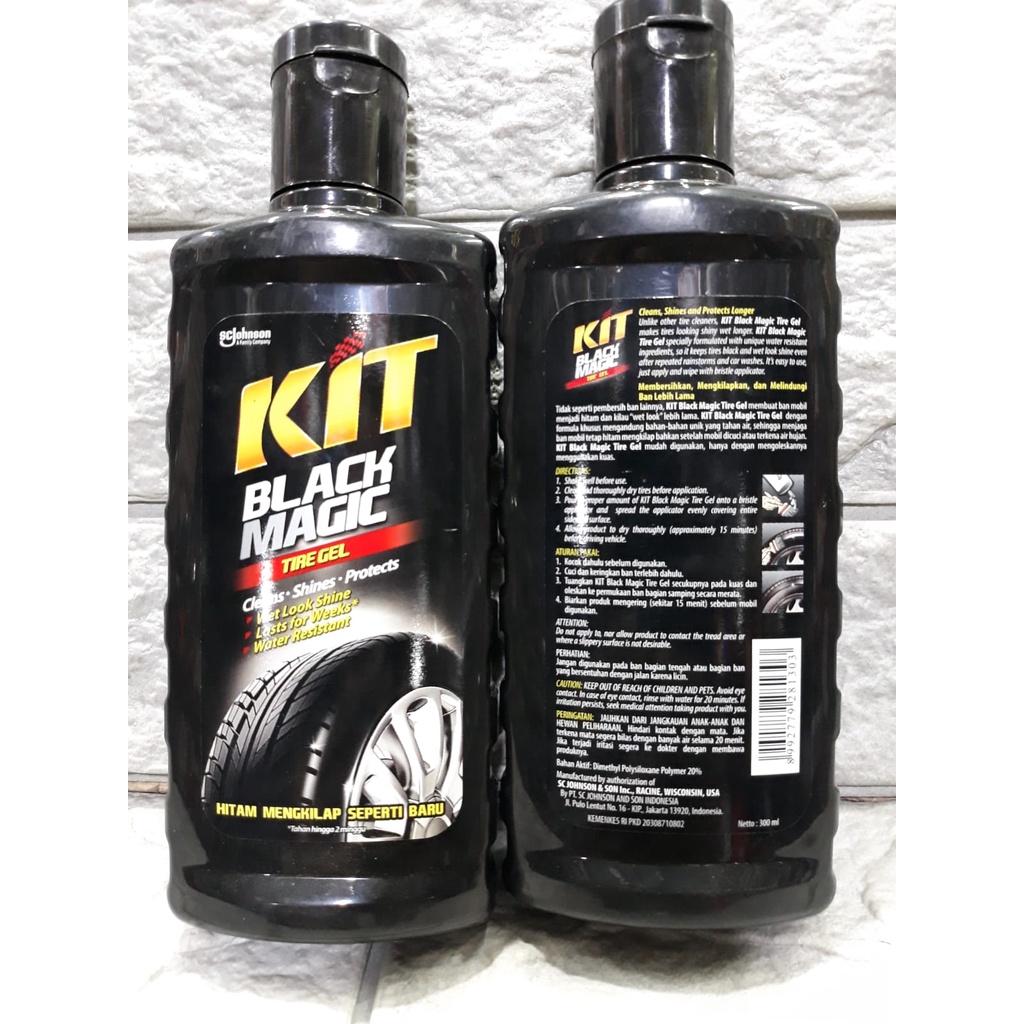 Jual kit Ban black magic 300 ml /botol besar pengkilap ban motor dan ...