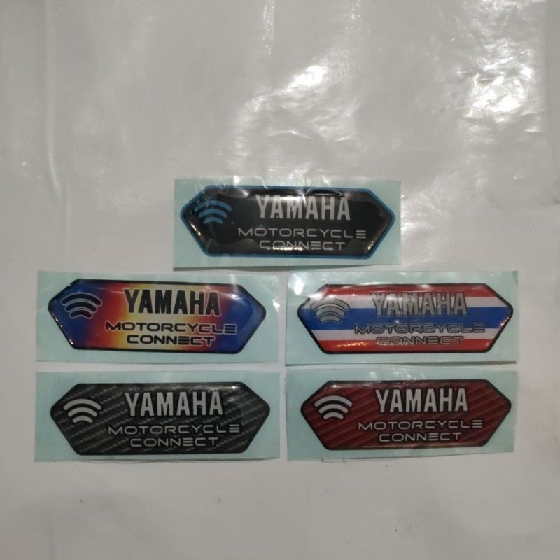 Jual Stiker Timbul YAMAHA MOTORCICLE CONNECT Ukuran 6x2 | Shopee Indonesia