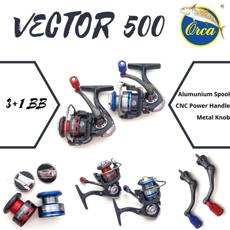 Jual Reel Spinning Orca Vektor 500 | Shopee Indonesia