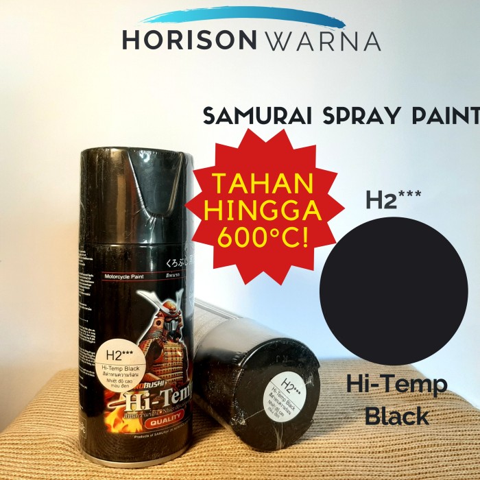 Jual SAMURAI PAINT HI-TEMP BLACK H2 HI-TEMP SILVER H1 Pilox Cat Semprot Hitemp Anti Panas untuk ...