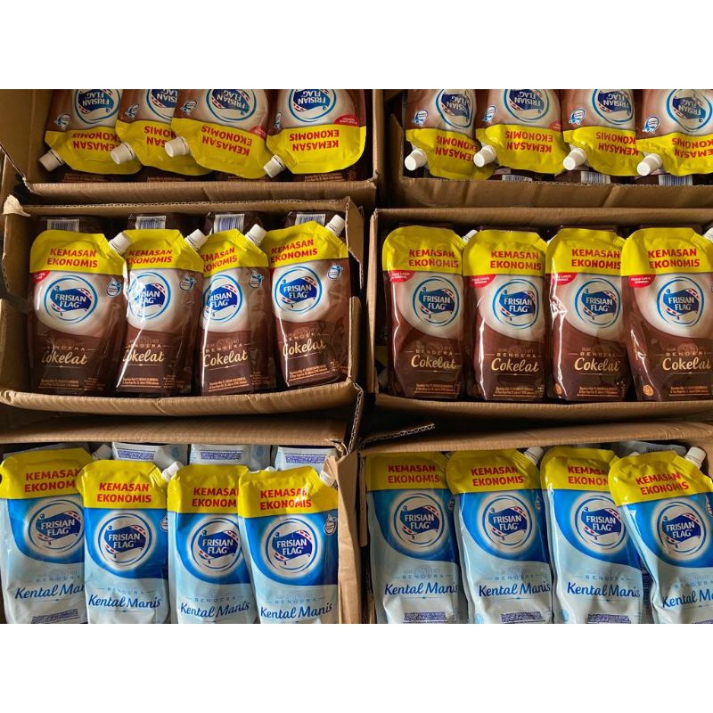 Jual Frisian Flag susu kental manis kemasan pouch 545 grm | Shopee ...