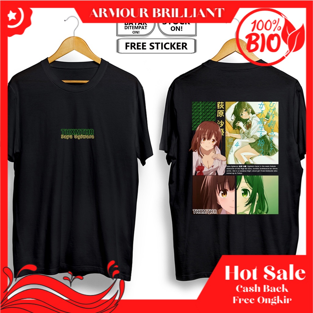 Jual KAOS SAYU OGIWARA HIGEHIRO WAIFU ANIME MANGA MIYUKI YOSHIDA HIGE ...