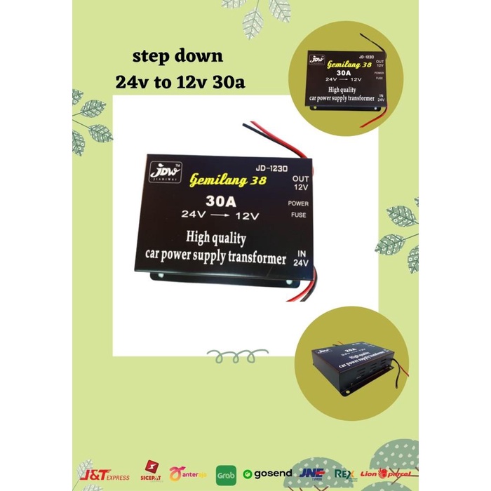 Jual Listrik | Step Down 30 A Dc 24 V - 12 V Car Power Supply ...