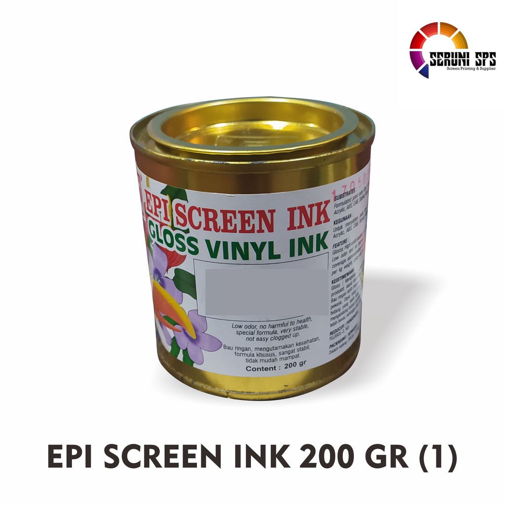 Jual Vinyl Epi Screen Ink / Cat PVC (Oil Base) Sablon / Kuas 200 GR ...