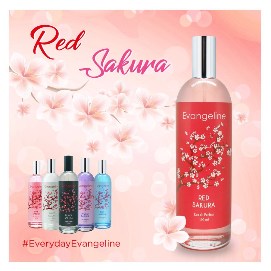 Jual Evangeline Sakura Eau De Parfum 100ml Red I Evangeline parfume ...