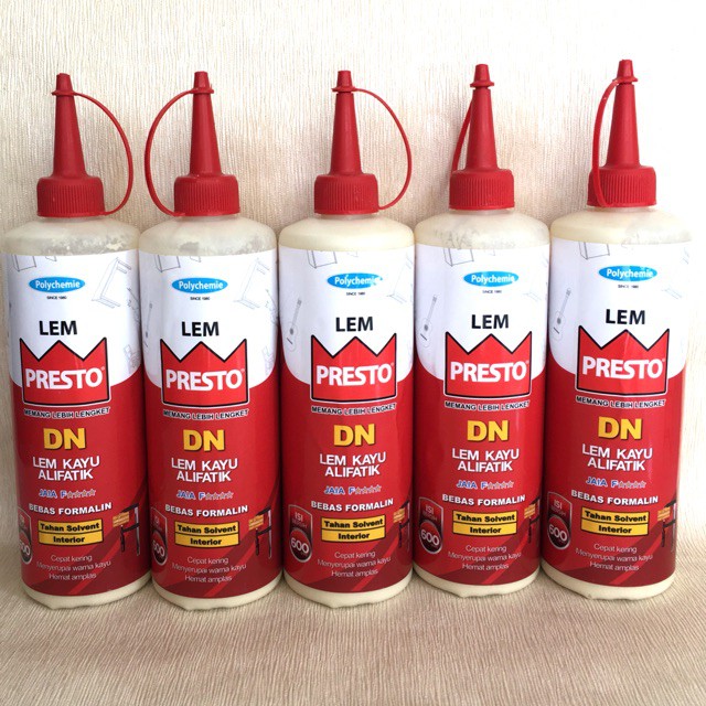 Jual Lem Putih Kayu 600 Gram Serbaguna Triplex Alifatik HPL - PRESTO DN ...