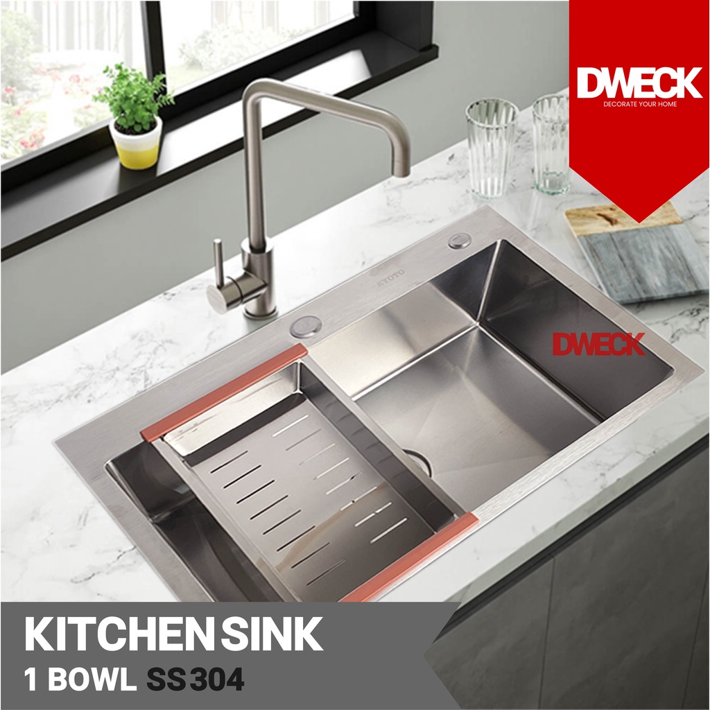 Jual DWECK - Kitchen Sink Satu Lubang Sink Stainless Steel Bak Cuci ...