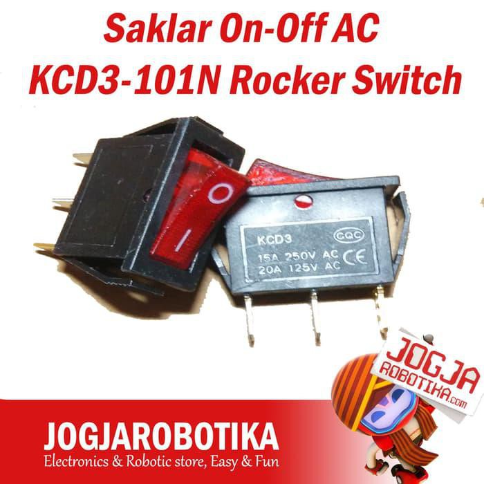 Jual Saklar On-Off AC KCD3-101N Rocker Switch | Shopee Indonesia
