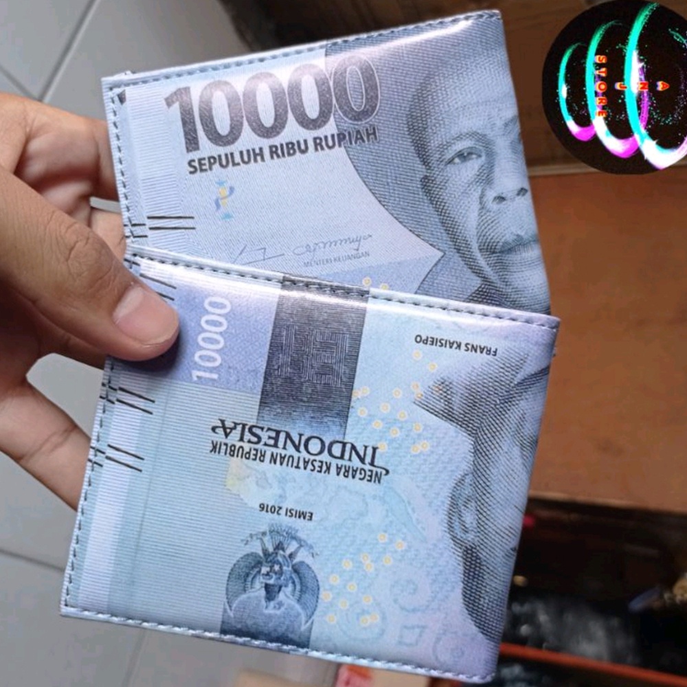 Jual 4.4 Gratis Ongkir Setiap Hari!! Dompet Pria Gambar Duit Uang ...