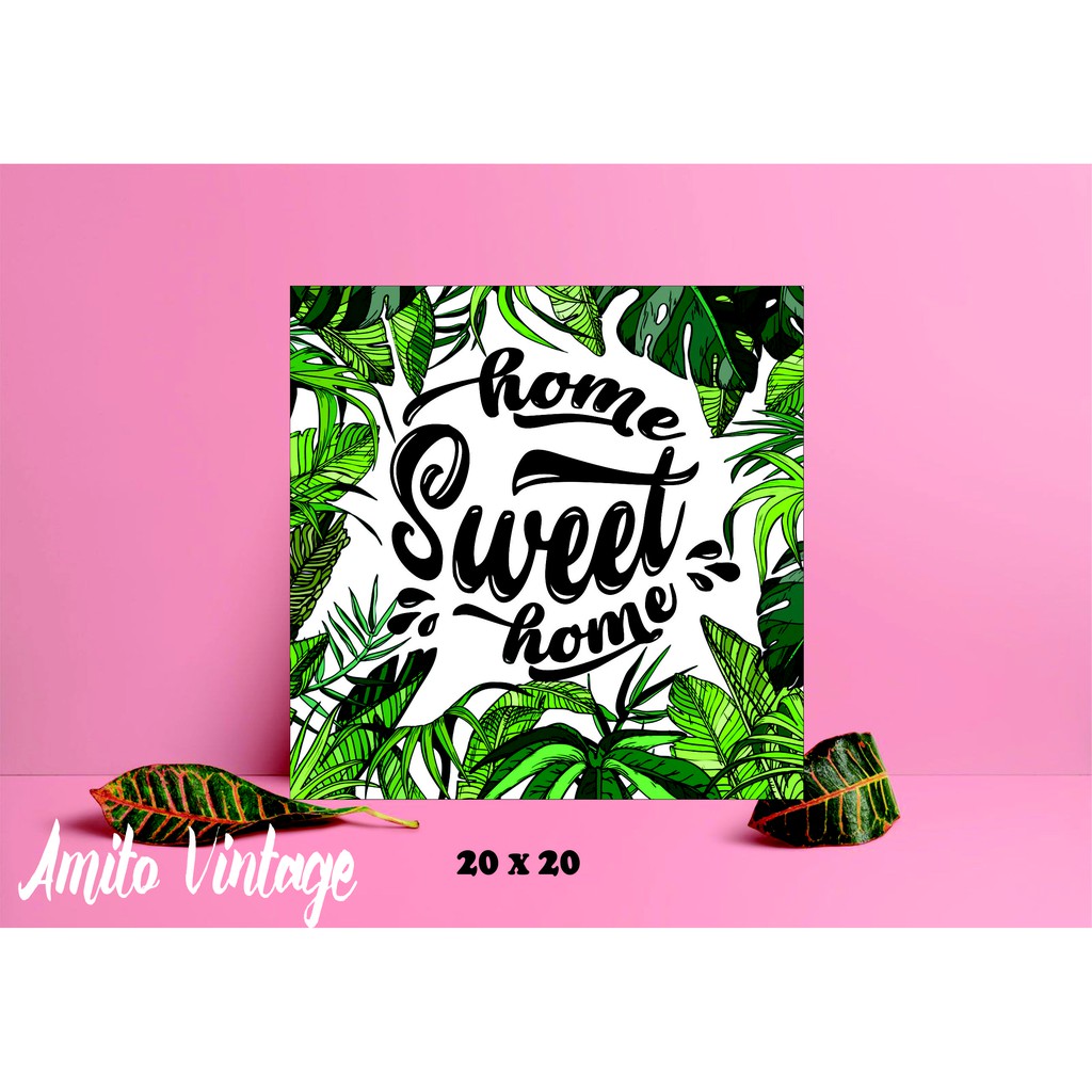 Jual Hiasan Dinding Poster kayu Dekorasi Rumah/wall decor shaby 20x20 ...