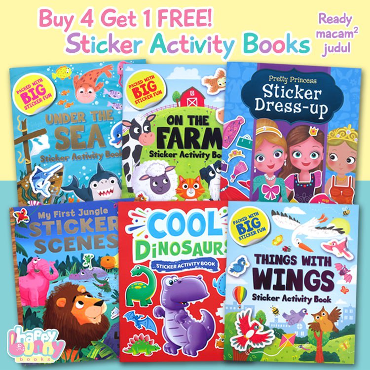Jual [Igloo Books] Buy 4 Get 1 FREE! Sticker activity books (ada macam ...