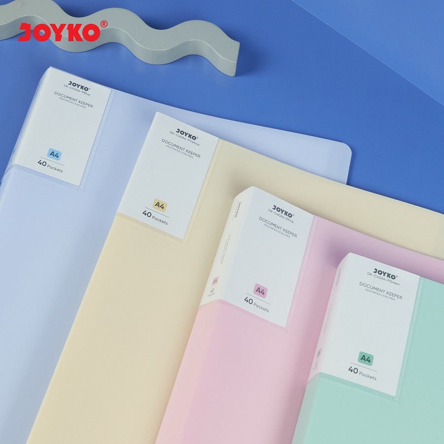 Jual JOYKO DOCUMENT KEEPER A4 F4 FOLIO CLEAR HOLDER PASTEL MAP DOKUMEN ...