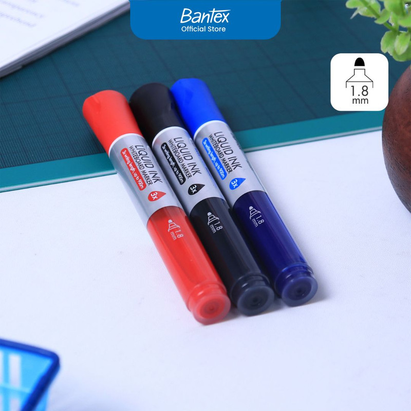 Jual Bantex Whiteboard Marker / Spidol Papan Tulis Tip 1.8 mm Garis ...