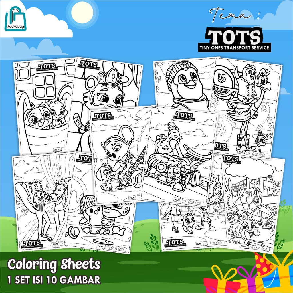 Jual KERTAS MEWARNAI ANAK A5 MURAH – 1 PACK ISI 10 LEMBAR – COLORING ...