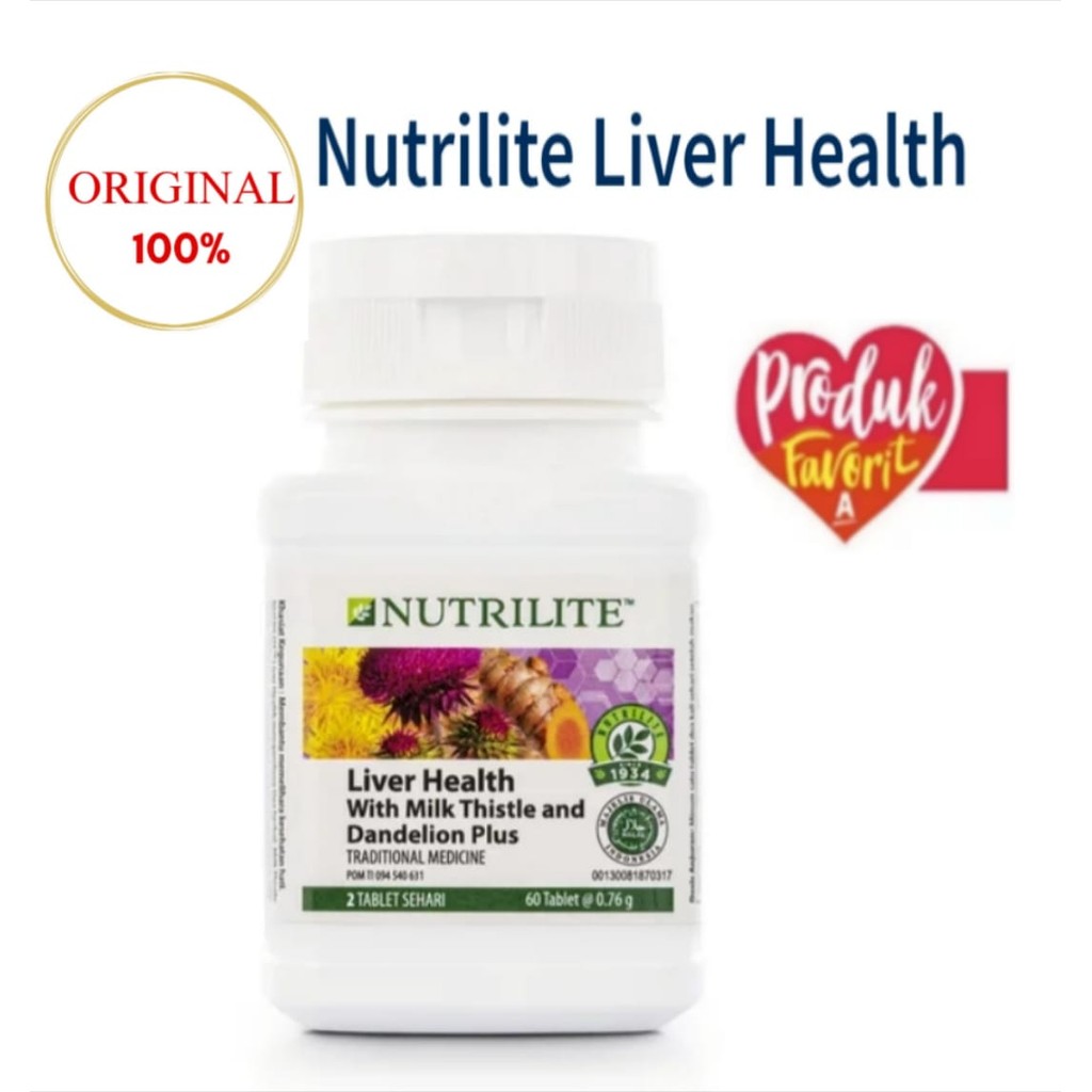 Jual Nutrilite Liver Health vitamin untuk kesehatan hati / liver 60 ...