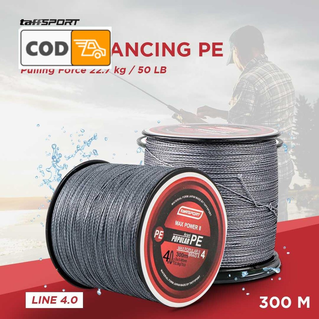 Jual Senar Pancing PE Braided 300M Tangguh dan Sensitif untuk Casting ...