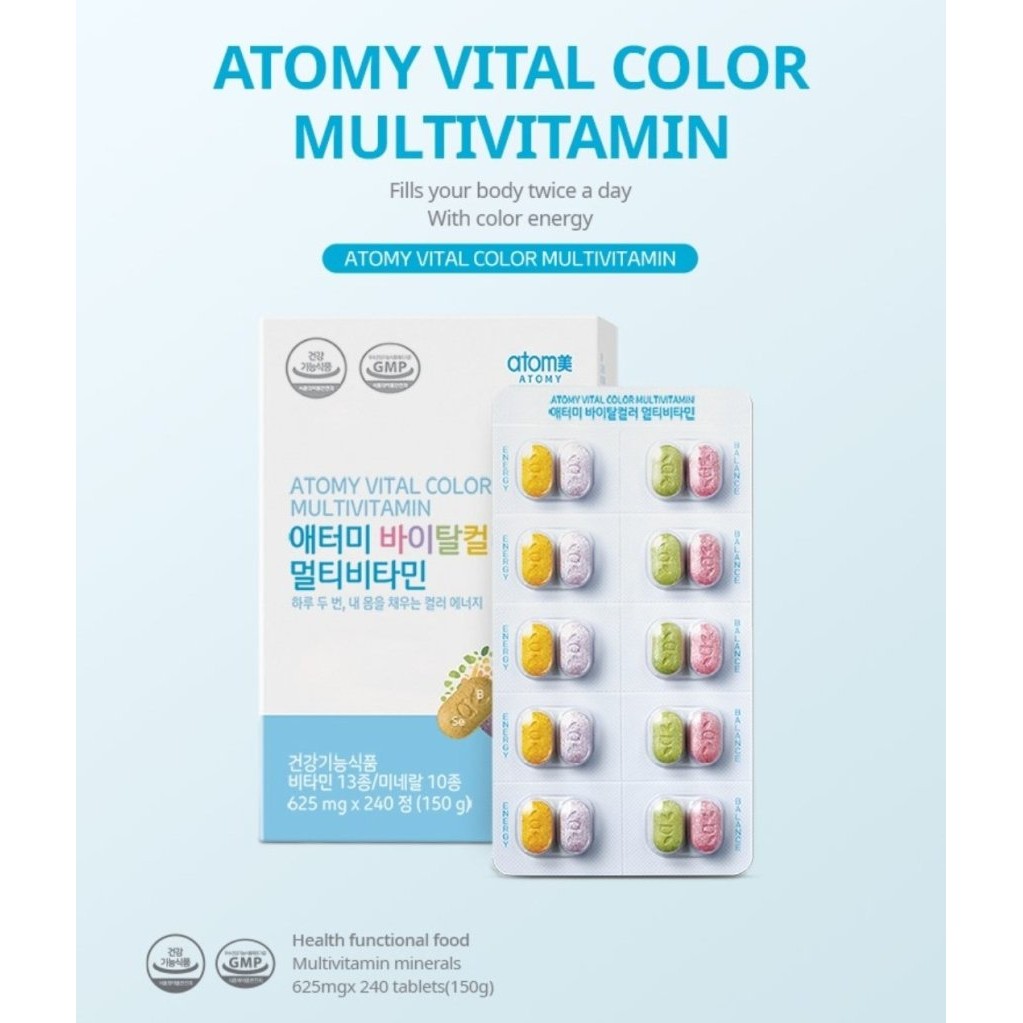 Jual Atomy Vital Color Multivitamin Keseimbangan Nutrisi & Tingkat ...