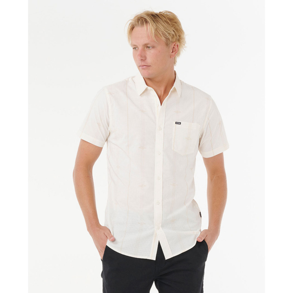 Jual Rip Curl Men Fun Times Aerotech Short Sleeve Shirt - Bone | Shopee ...