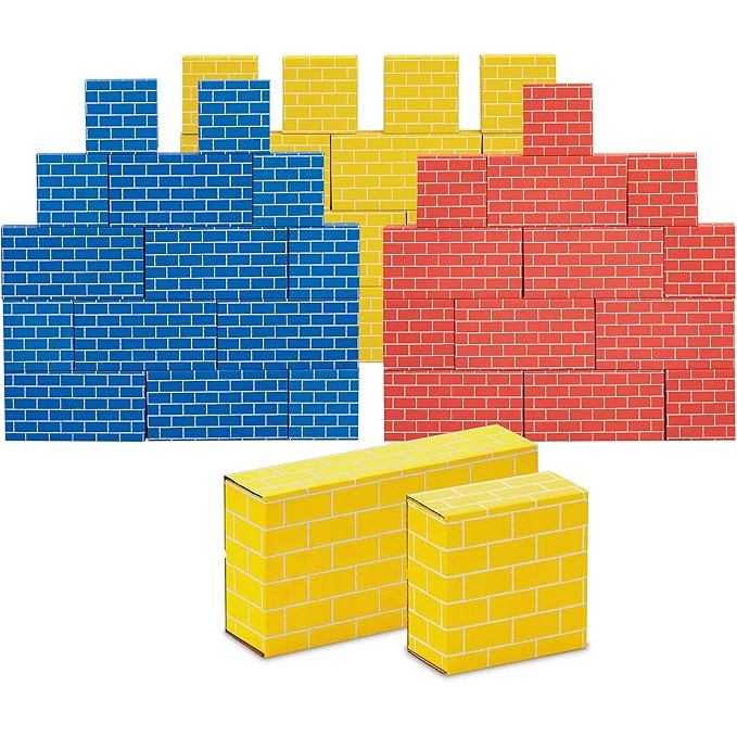 Jual Bankers Box at Play Heavy Duty Jumbo Cardboard Building Blocks, 40 ...
