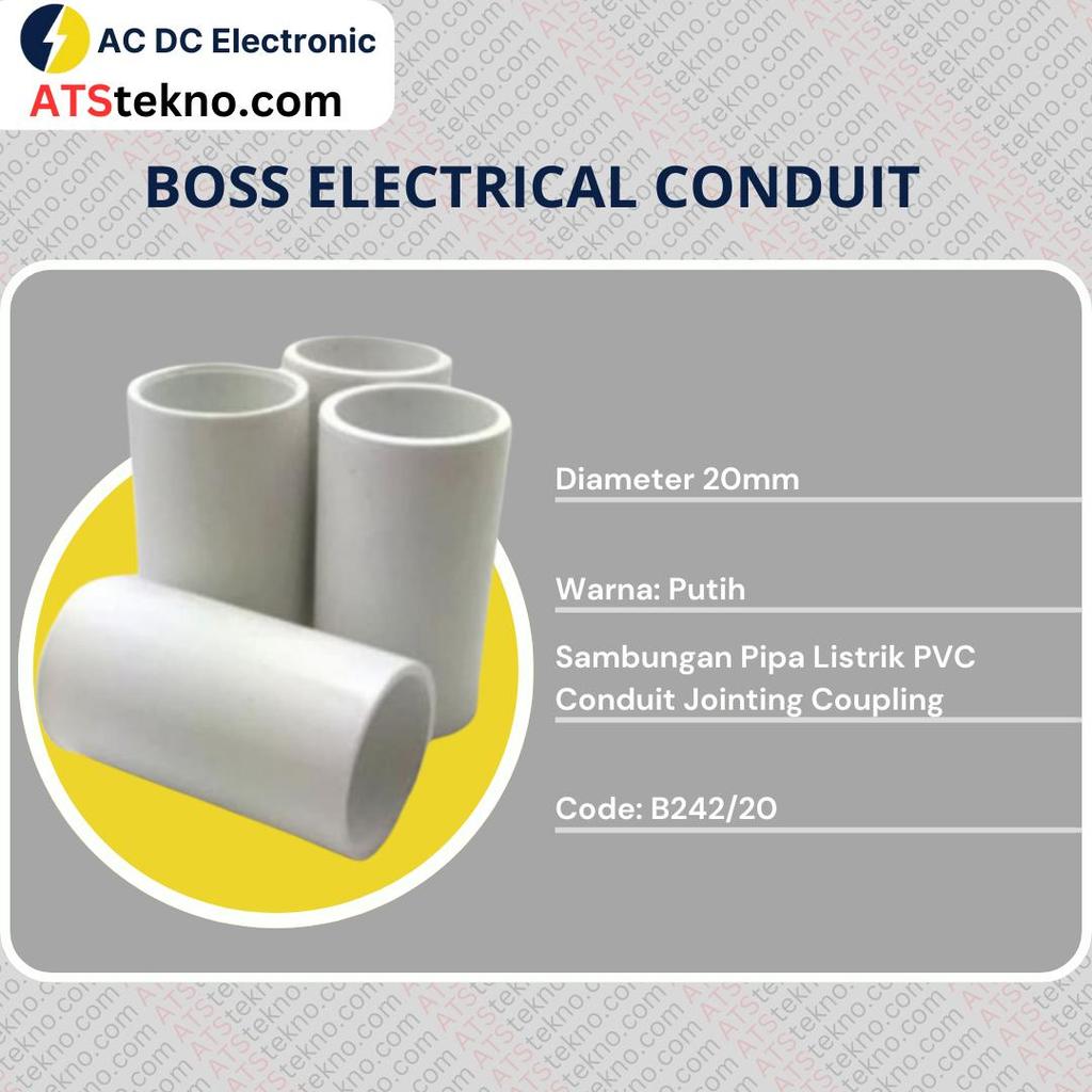 Jual Boss Sock 20 mm Sambungan Pipa Listrik PVC Konduit Conduit ...