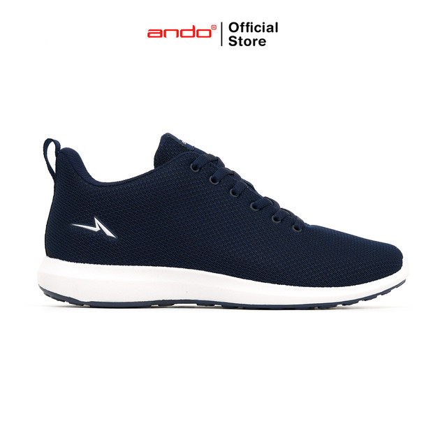 Jual Ando Official Sepatu Sneakers Holmes Pria Dewasa - Biru Tua ...