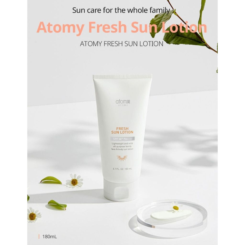 Jual Atomy Fresh Sun Lotion Perawatan Matahari halau sinar UVA dan UVB ...