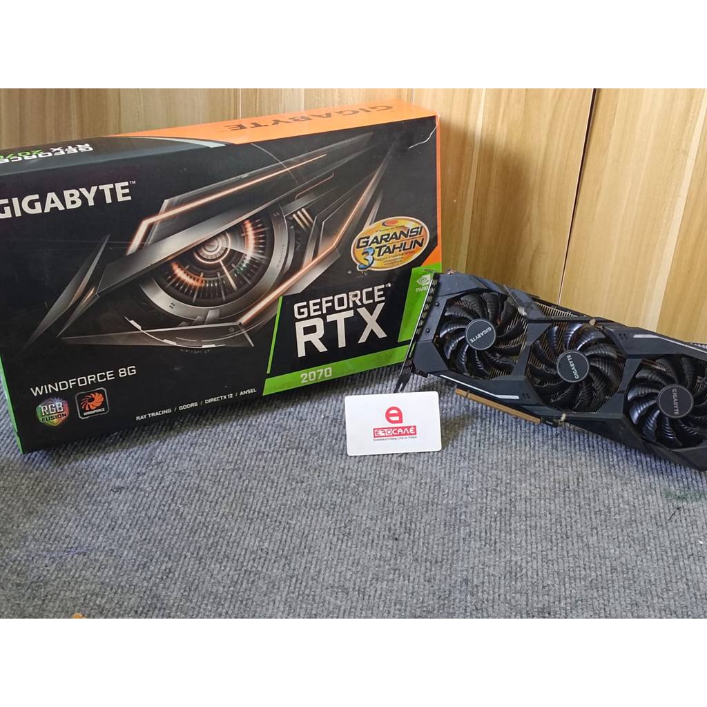 Jual VGA Gigabyte Windforce GeForce RTX 2070 8GB GDDR6 256-bit | Shopee ...