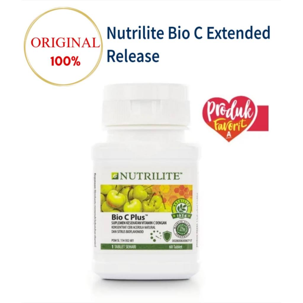 Jual Nutrilite Bio C plus vitamin C 60 tablets Amway Original exp 2027 ...