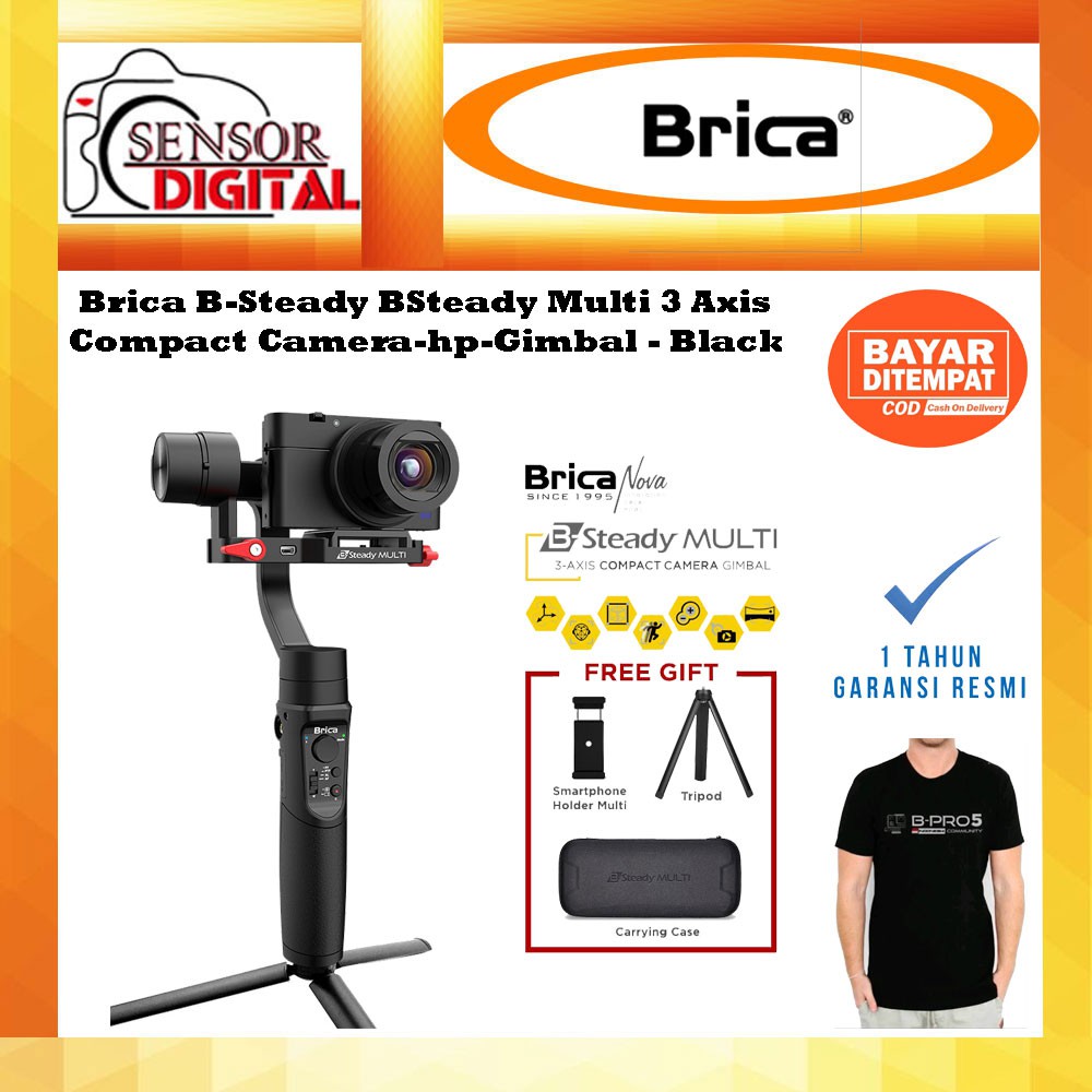 Jual Brica B-Steady BSteady Multi 3 Axis Compact Camera - HP Gimbal ...