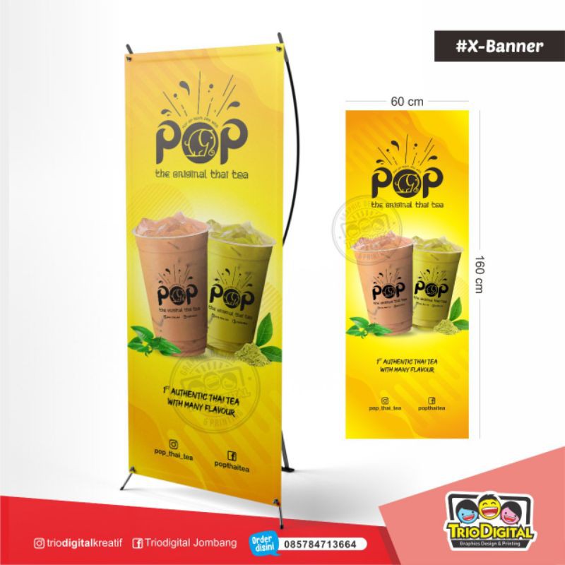 Jual Paket X Banner TERMURAH (X-Banner plus Rangka Penyangga) FREE ...