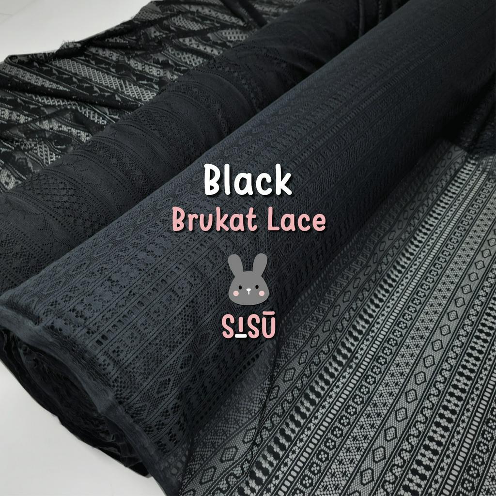 Jual 0,5 Meter Kain Brukat malika Brokat Lace Tile Tulle Meteran Motif ...
