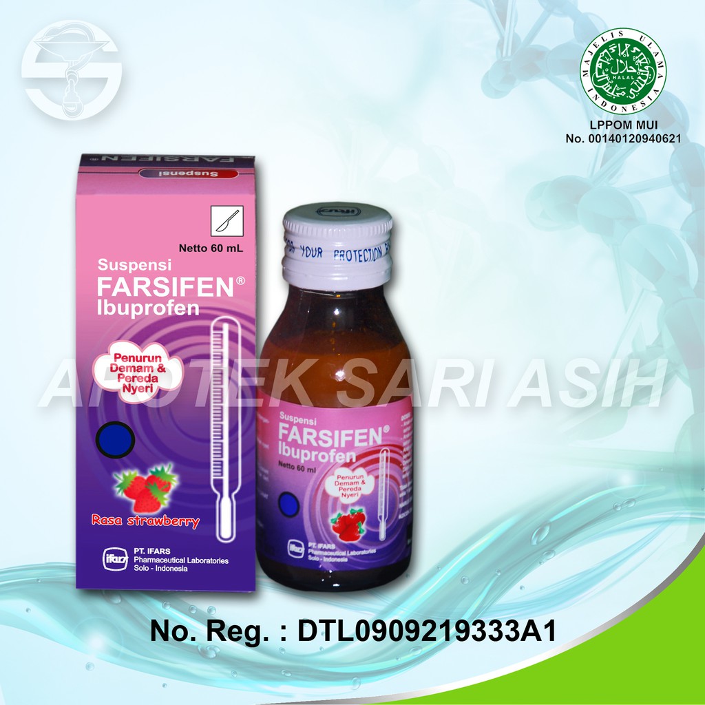 Jual FARSIFEN | Ibuprofen pereda nyeri sakit gigi demam pada anak ...