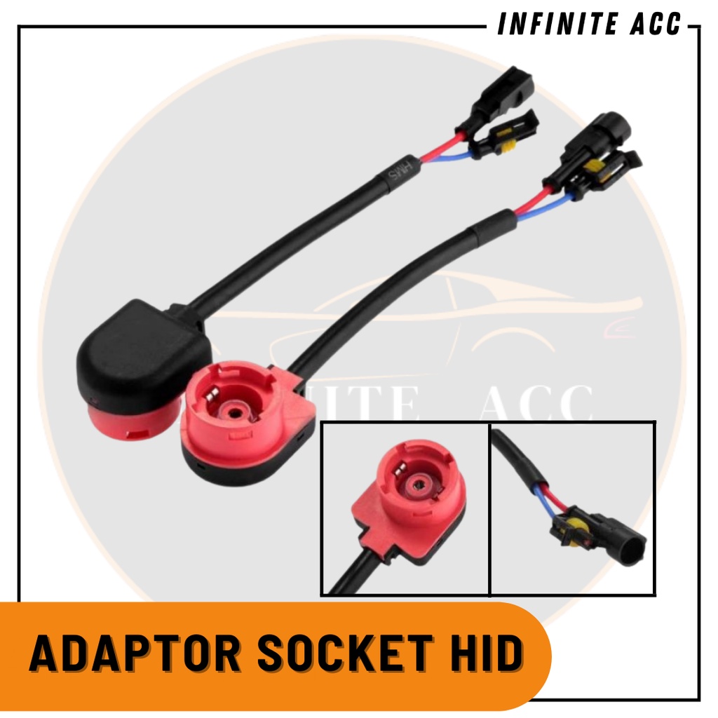 Jual Socket Adaptor Bulb HID Connector Ballast Lampu D2S D2R D2C D4S ...