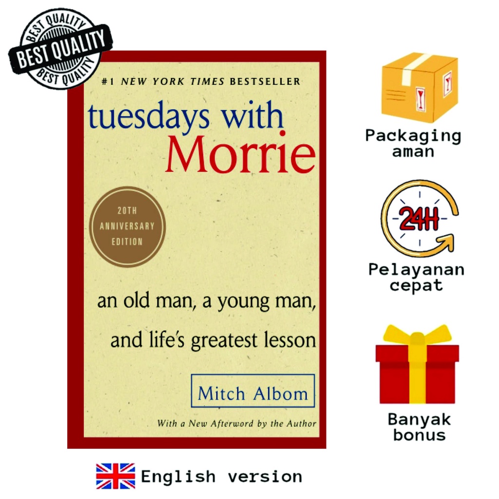 Jual Tuesdays with Morrie: An Old Man, a Young Man, and Life's Greatest ...