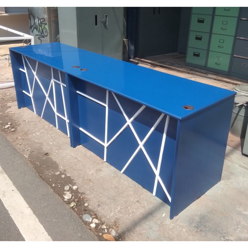Jual Meja Resepsionis Meja Counter Meja Front Office Furniture Custom ...