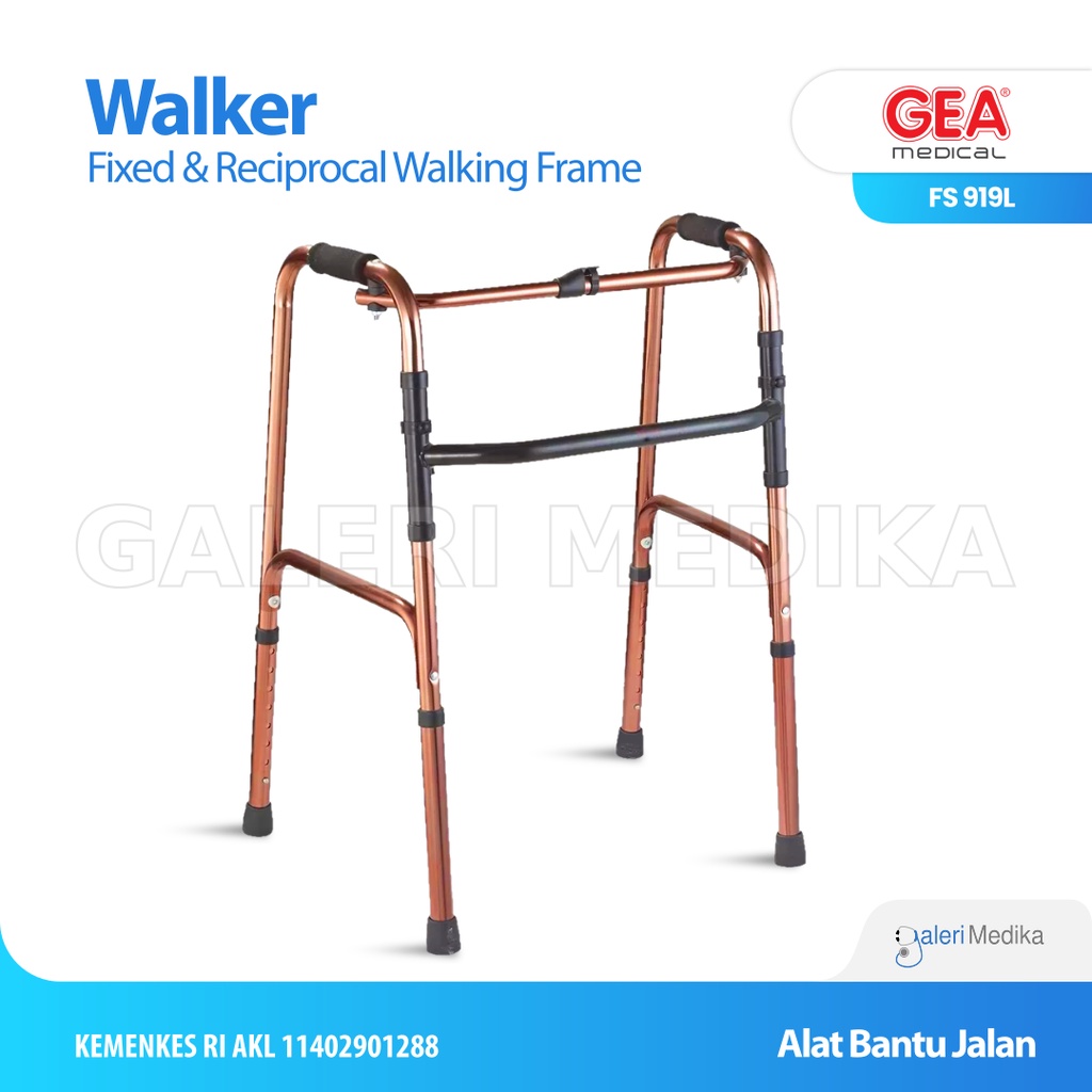 Jual Walker Alat Bantu Jalan GEA FS919L / FS-919L / FS 919 L Gold ...
