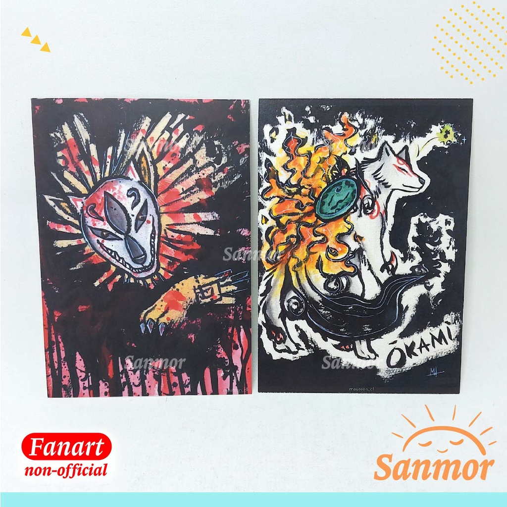 Jual Art Print A6 Ilustrasi Fanart - CAPCOM Okami - Amaterasu ...