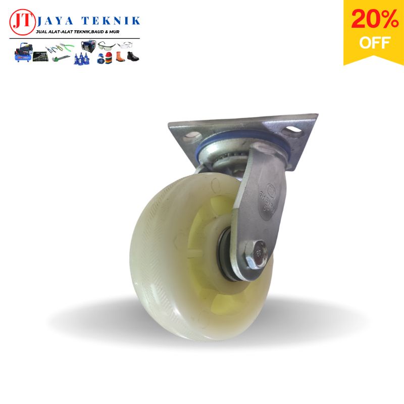 Jual Roda Troli Nylon Shenpai Roda Gerobak Hidup 6"inch Kekuatan Roda ...