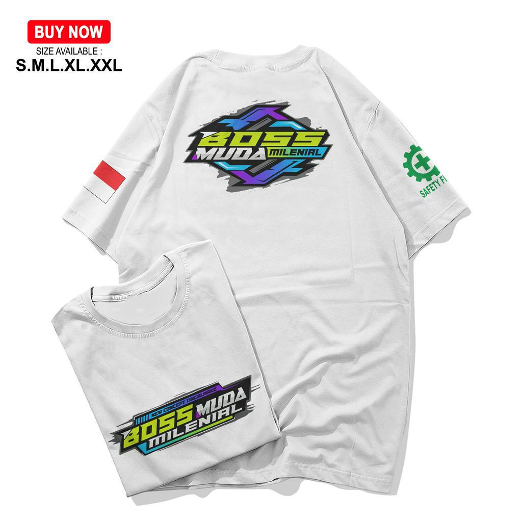Jual [COD] KAOS T-Shirt Merchandise Boss Muda Milenial Sablon DTF ...