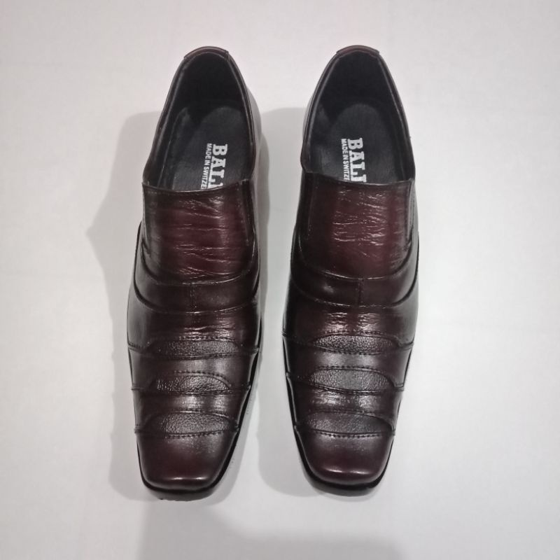 Jual Sepatu Formal Pria/Pantofel Kerja Pria/Kulit Asli/Merek Bally ...