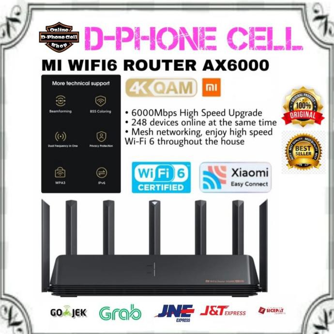 Jual Xiaomi Mi Aiot Router Ax6000 Wifi 6 4K Qam - China Version ...