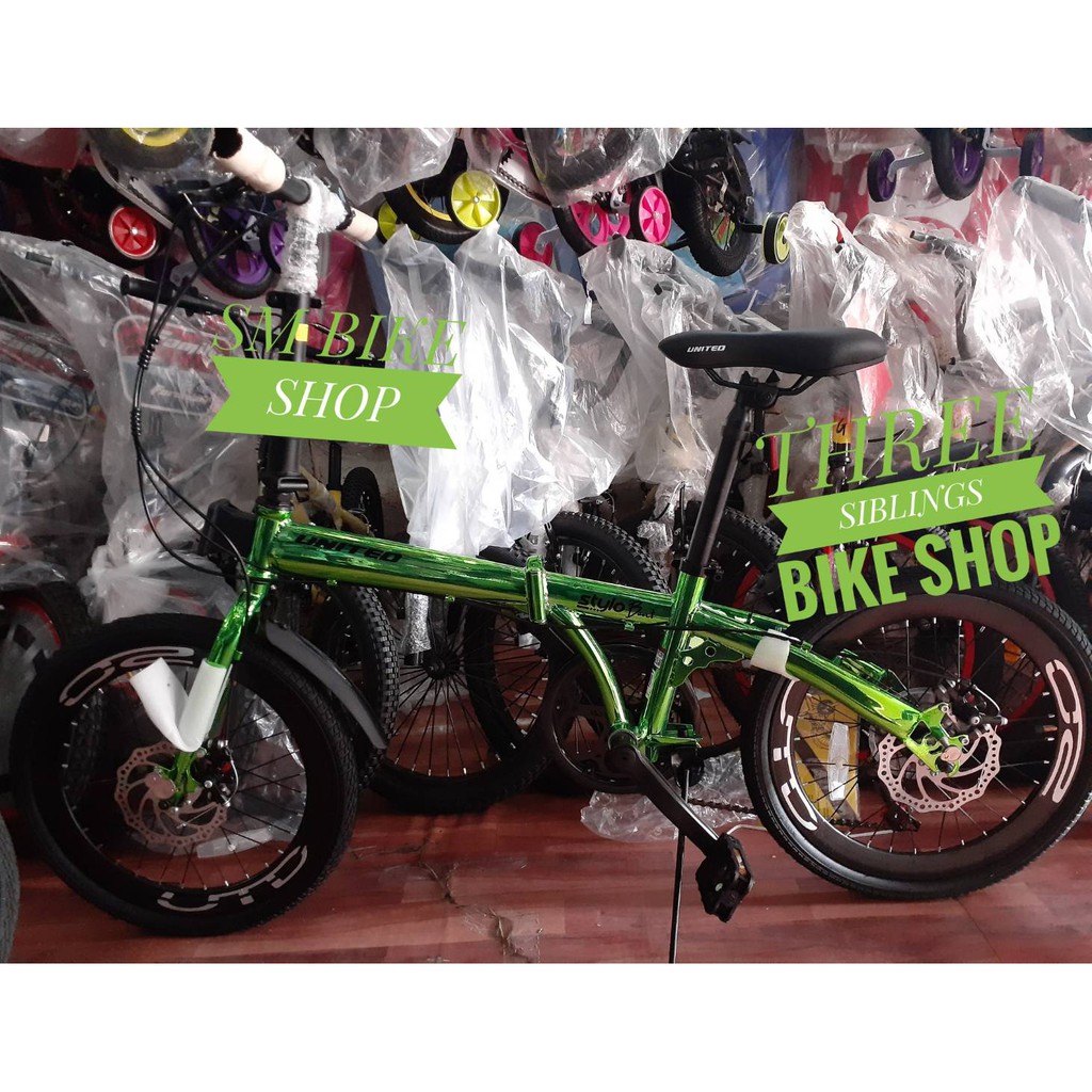 Jual SEPEDA LIPAT UNITED STYLO BEAT 20 INCH GREEN SHIMANO TOURNEY 7 ...