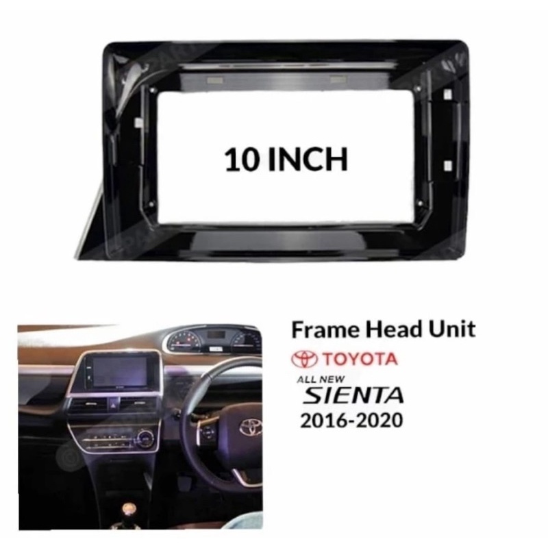 Jual Frame Head Unit Double Din Android Toyota Sienta 10” Inch 2016 ...