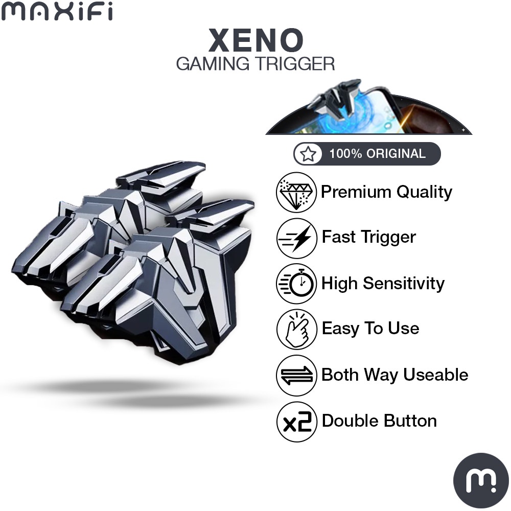 Jual MAXiFi Xeno Gaming Trigger - Aim Joystick Mobile Game Controller | Shopee Indonesia