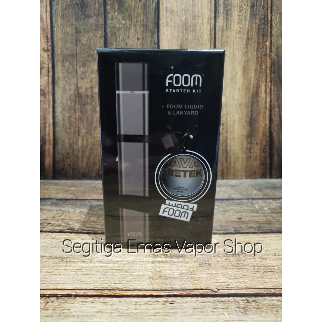 Jual Paket FOOM STARTED KIT (+ foom liquid JAVA KRETEK 30ml +Lanyard ...