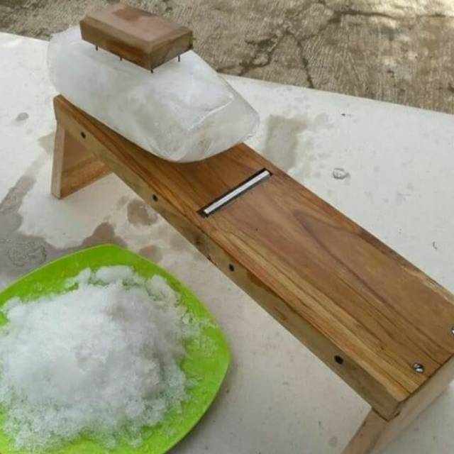 Jual Alat Serut ES/ Serutan ES Batu PARUTAN ES (SATU SET) KAYU JATI ...