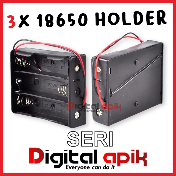 Jual Battery Holder Tempat Kotak Case Box Batu Baterai 3x 18650 3 x ...